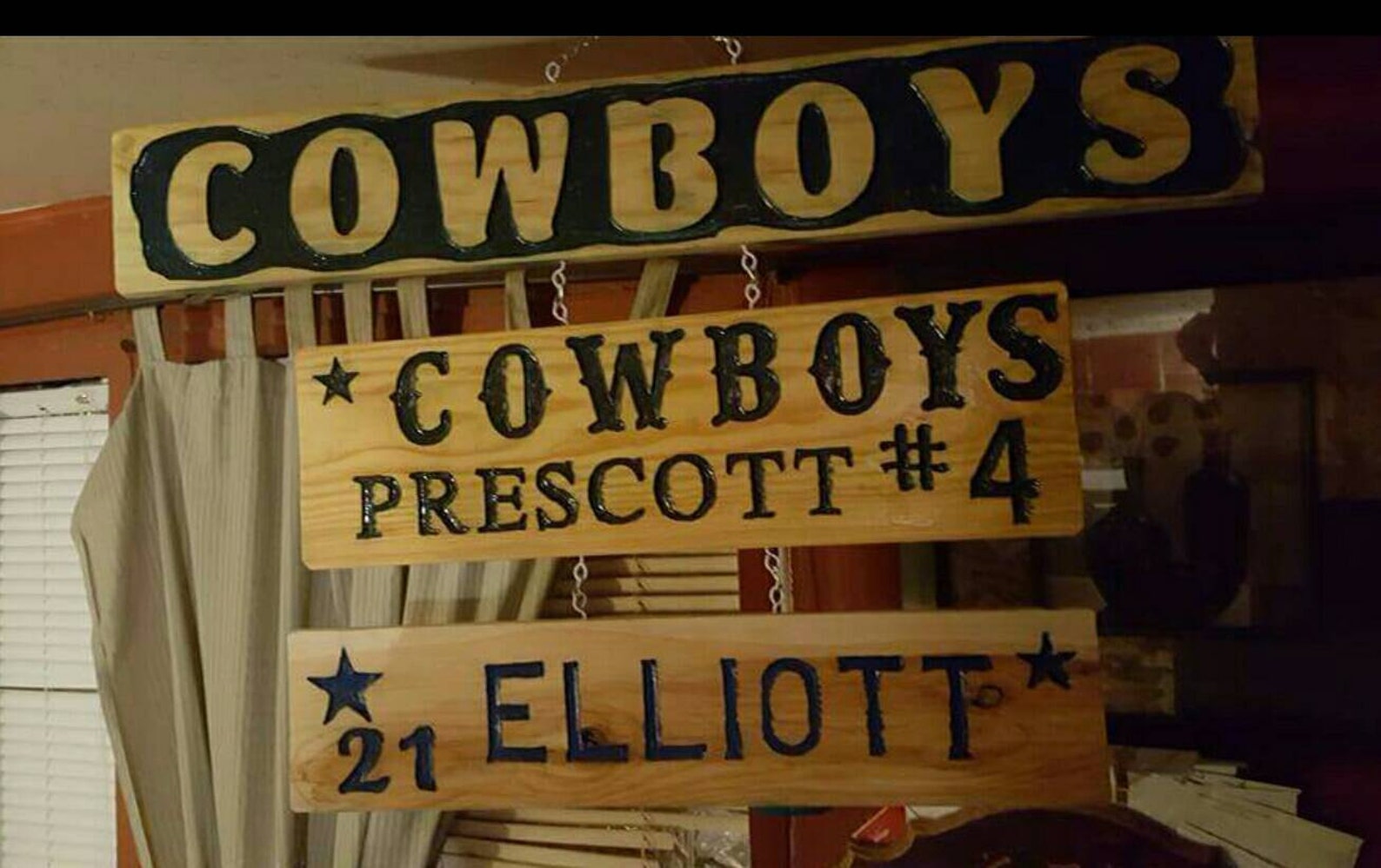 Dallas Cowboys Custom Wall Signs Personalized Gift Dallas | Etsy