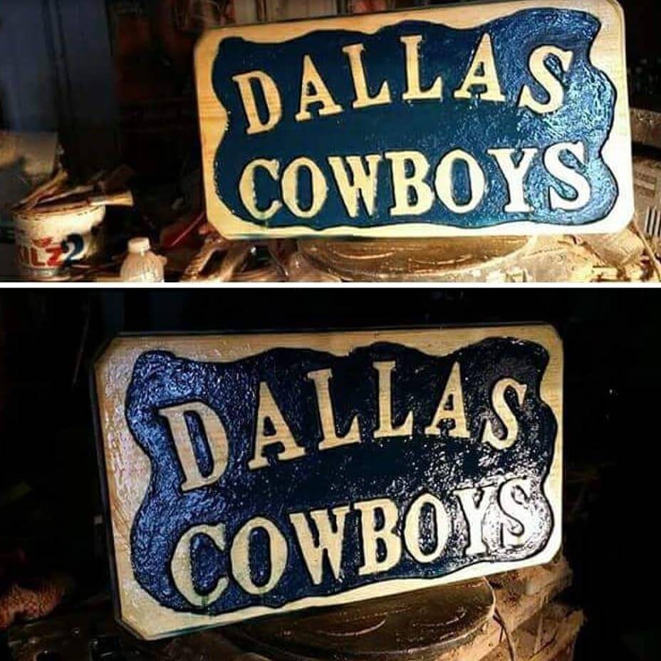 Cowboys Wood Sign Sign Dallas Cowboys Custom Sign | Etsy