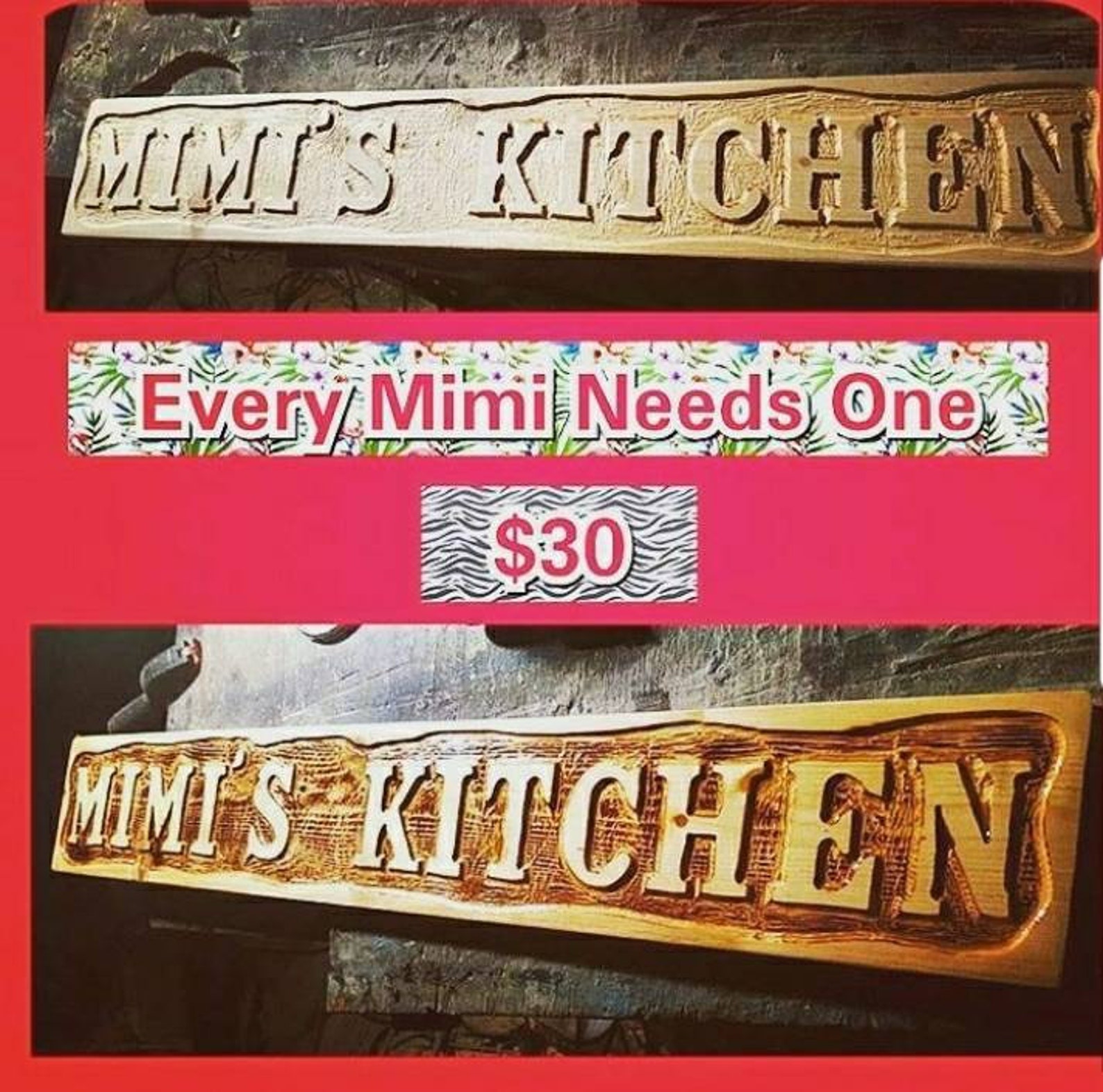 Mimi Sign Wood Sign Custom Wood Sign Personalized Sign | Etsy