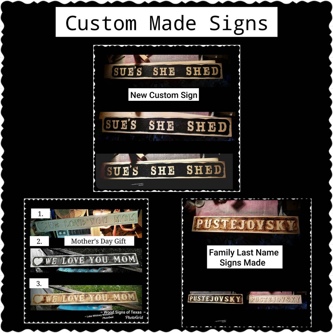 Wood Signs Home Decor Rustic Signs Wedding Gifts - Etsy