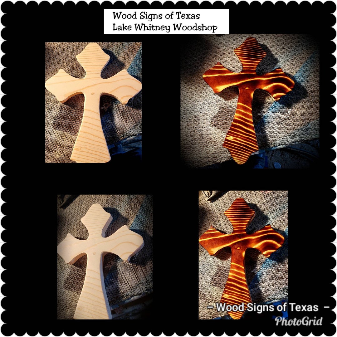 Wood Cross | Baptism Gift | Wooden Cross | Godparents | Nursery Decor ...