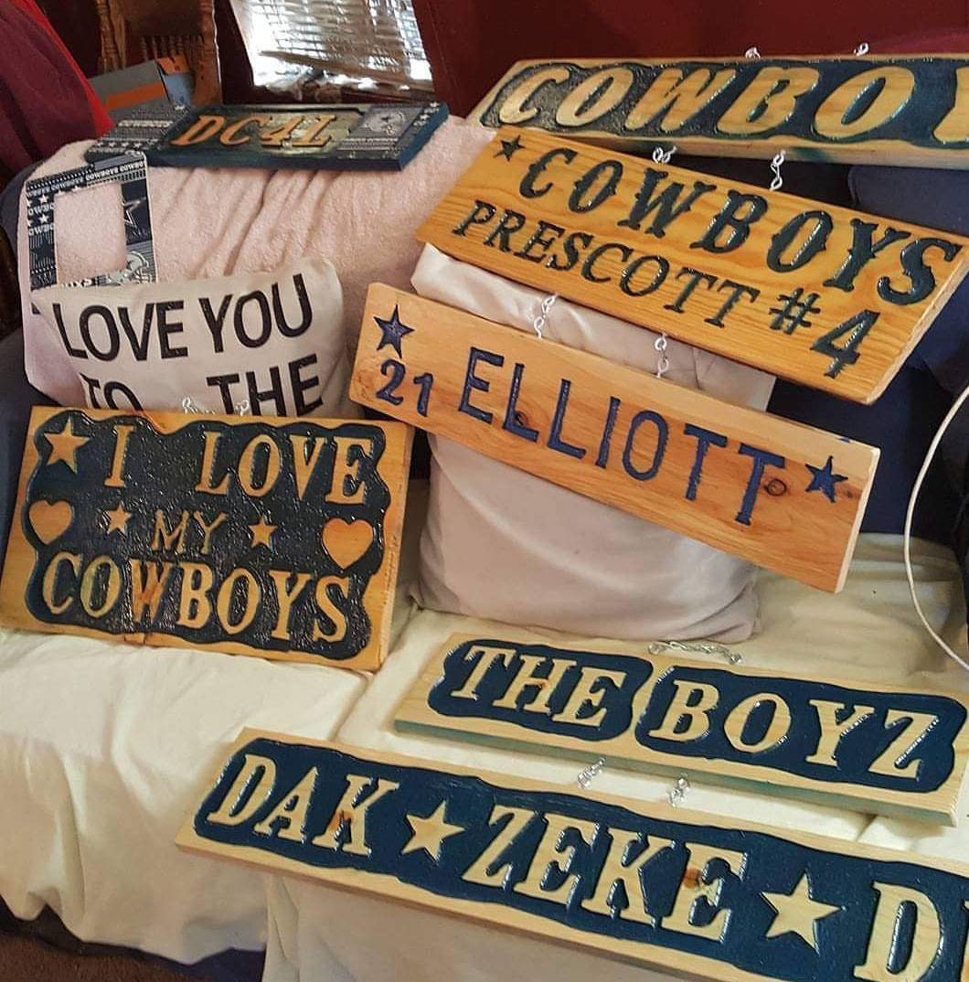 Cowboys Wood Sign Sign Dallas Cowboys Custom Sign | Etsy