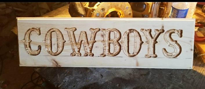 Cowboys Wood Sign Sign Dallas Cowboys Custom Sign | Etsy