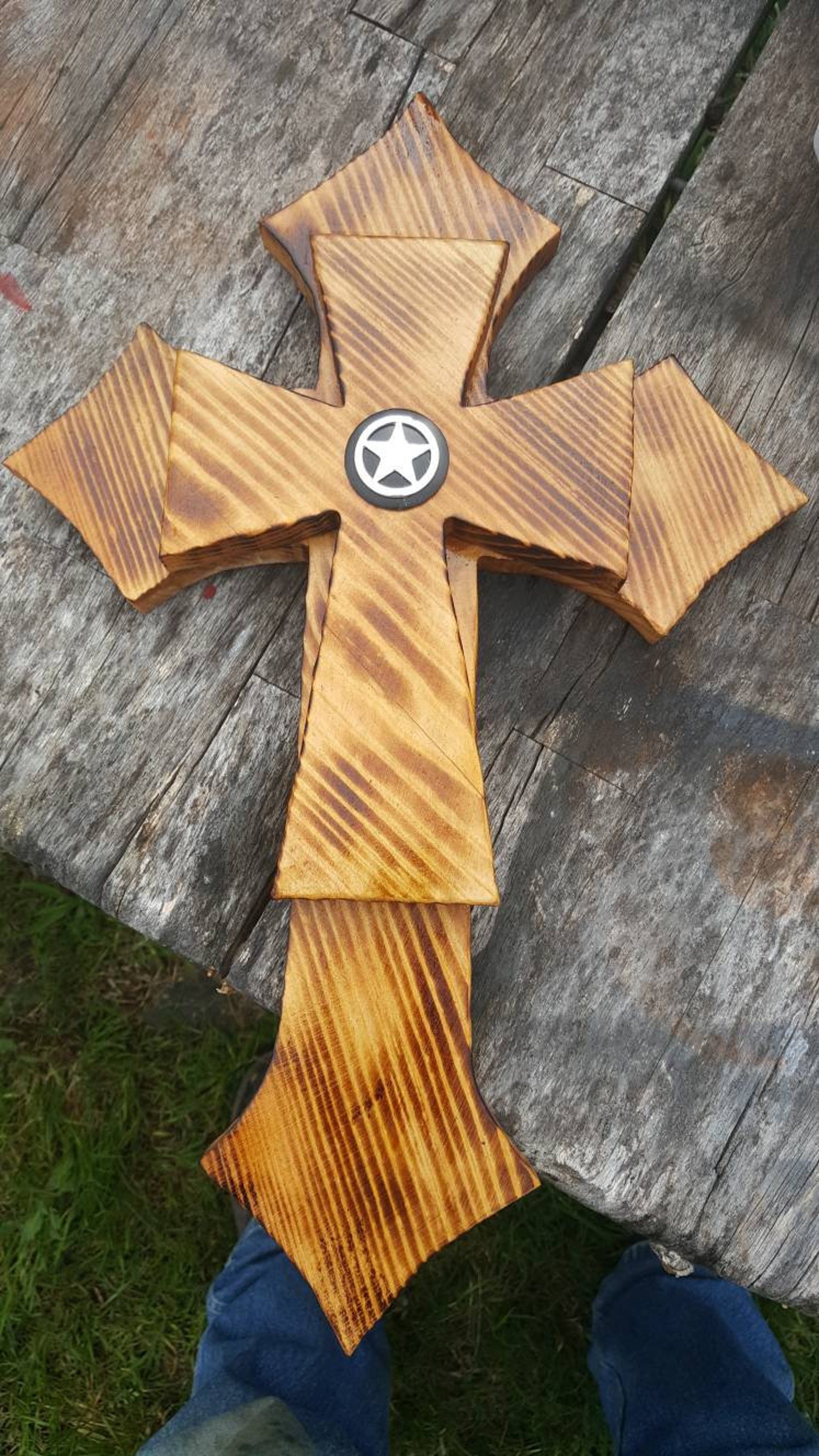 Wood Cross Custom Signs Rustic Decor Spring Decor | Etsy