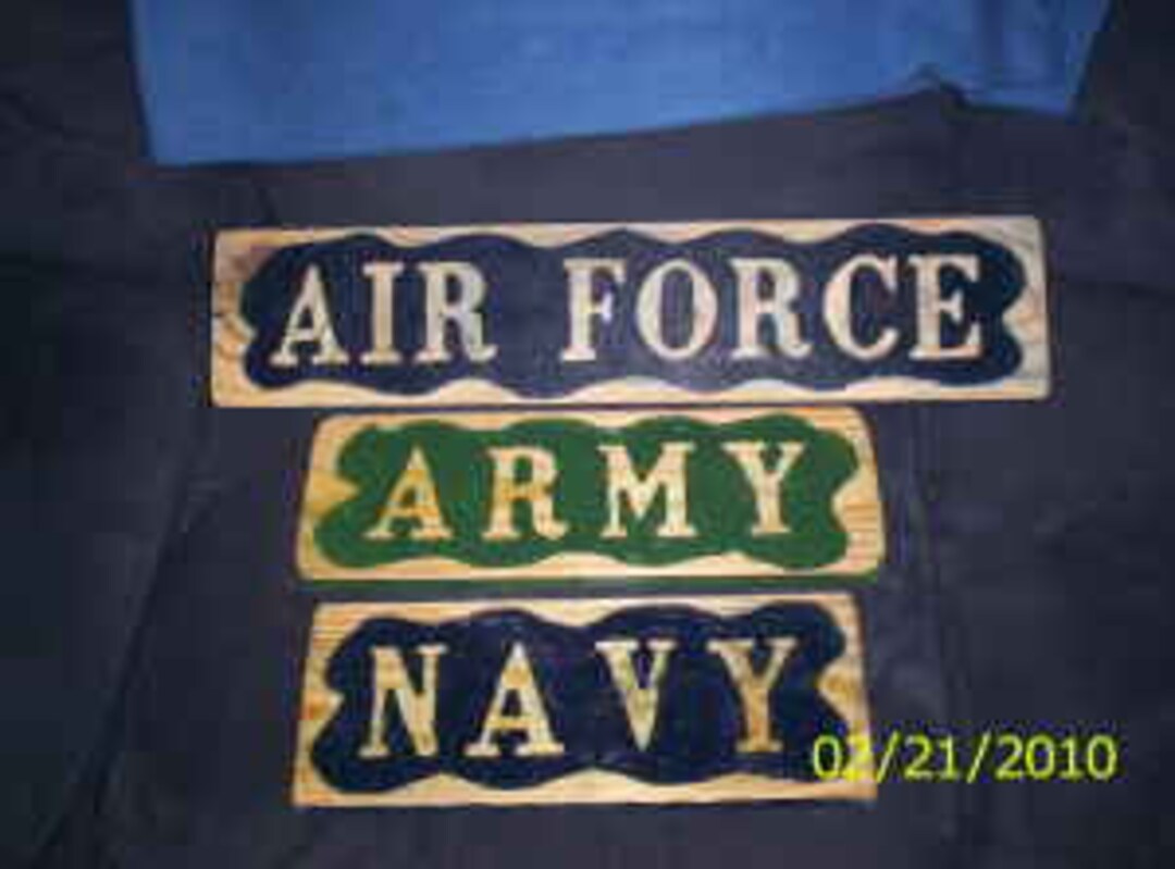 Custom Wood Sign Air Force Military Sign Personalized - Etsy