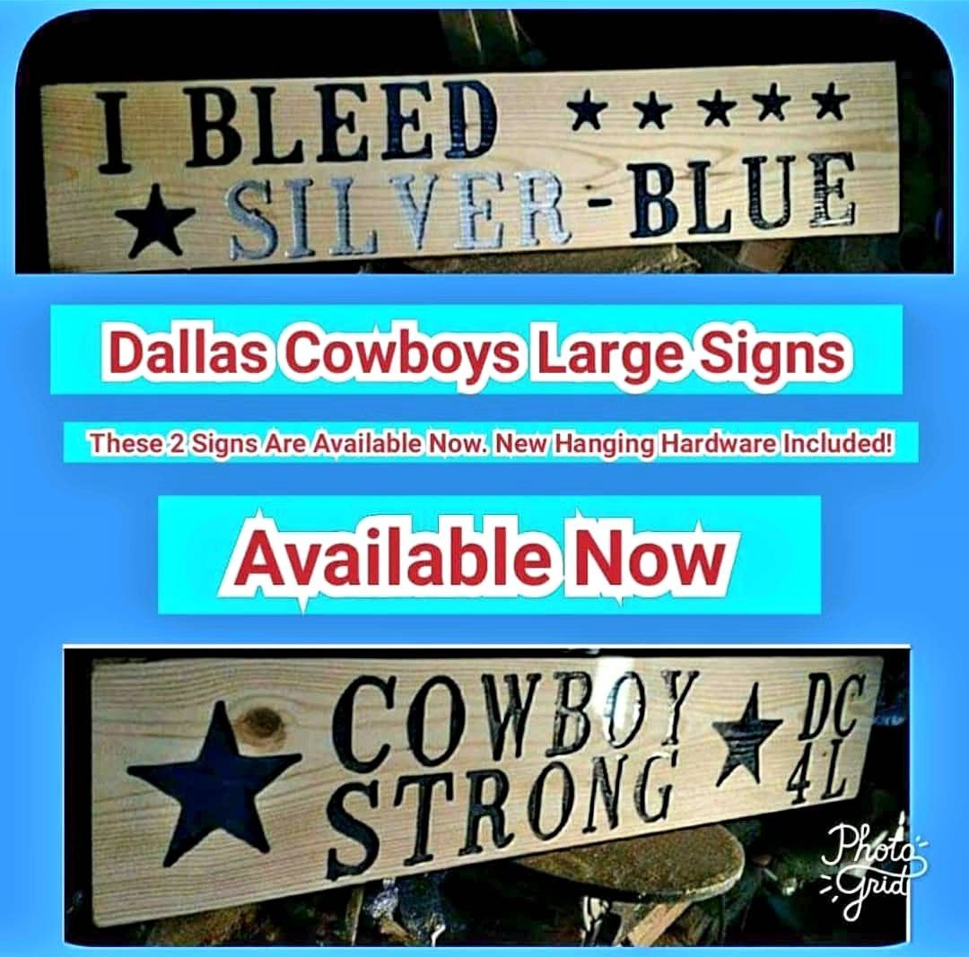 Dallas Cowboys Football Signs Home Decor NFL Signs Man Cave | Etsy