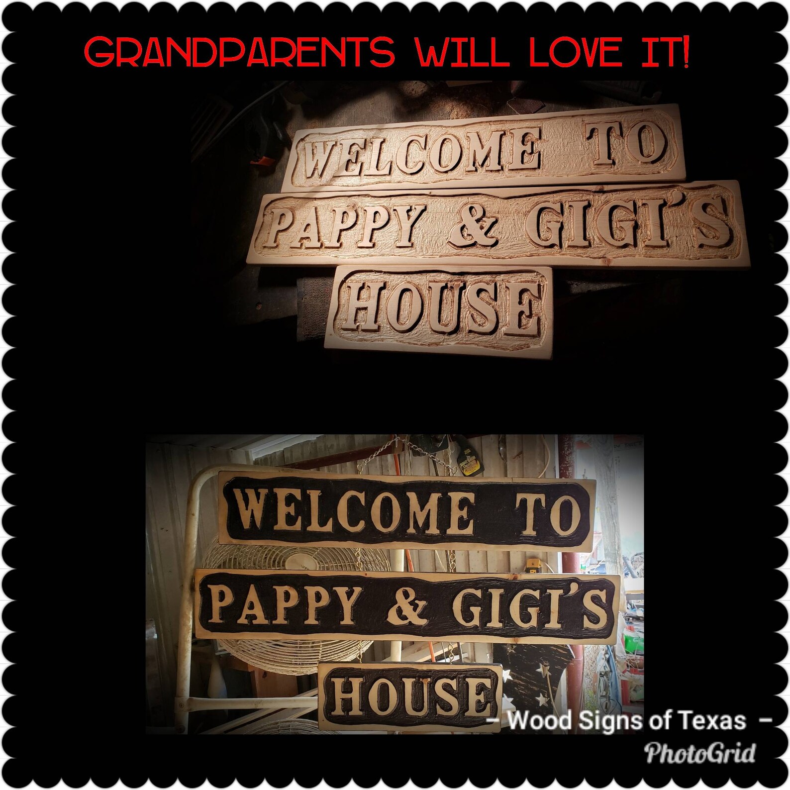 Grandparents Signs | Hand Carved Signs | Wood Signs | Personalized ...
