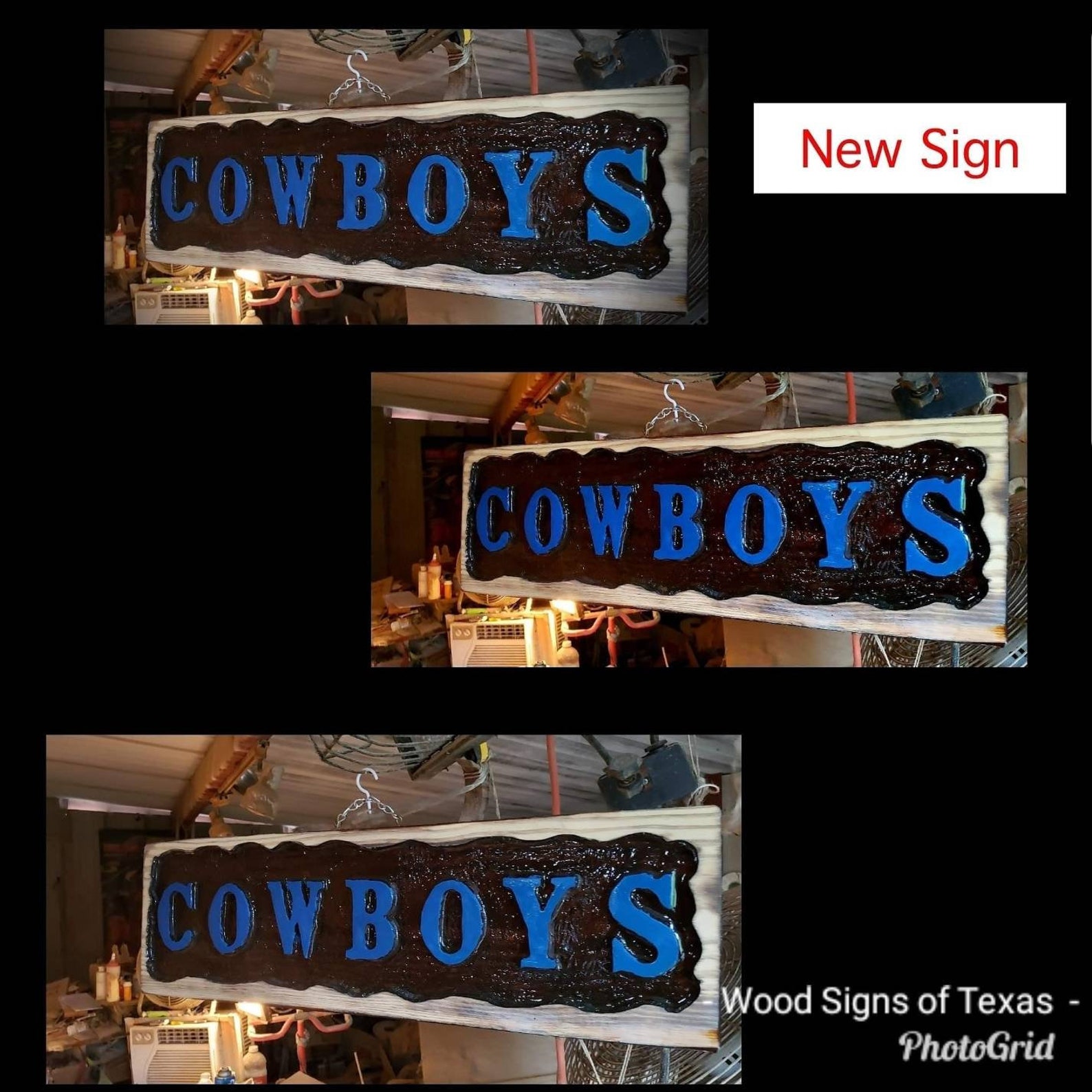 Dallas Cowboys Custom Wall Signs Personalized Gift Dallas | Etsy