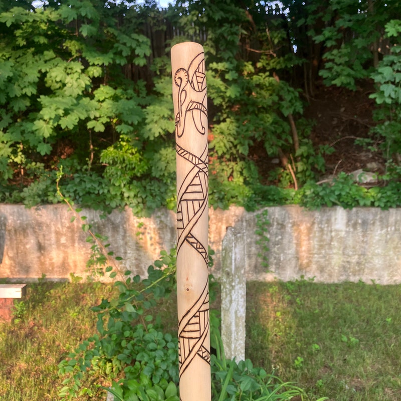 Wood Staff - Etsy