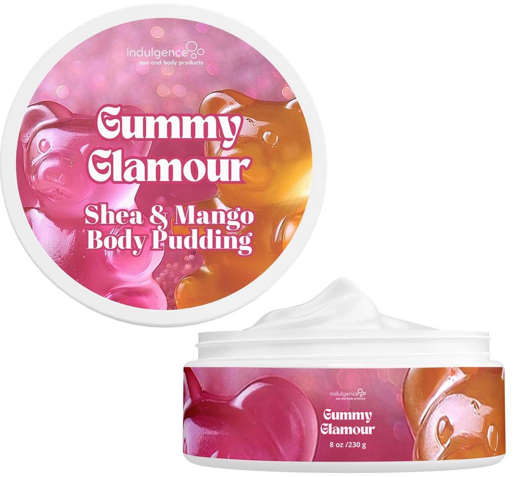 Gummy Glamour Scented Shea and Mango Body Pudding Butter - Etsy