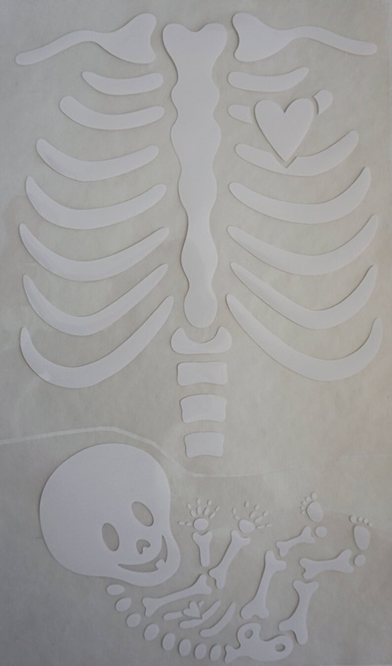 DIY Iron-on Transfer Skelly Baby Maternity Skeleton - Etsy
