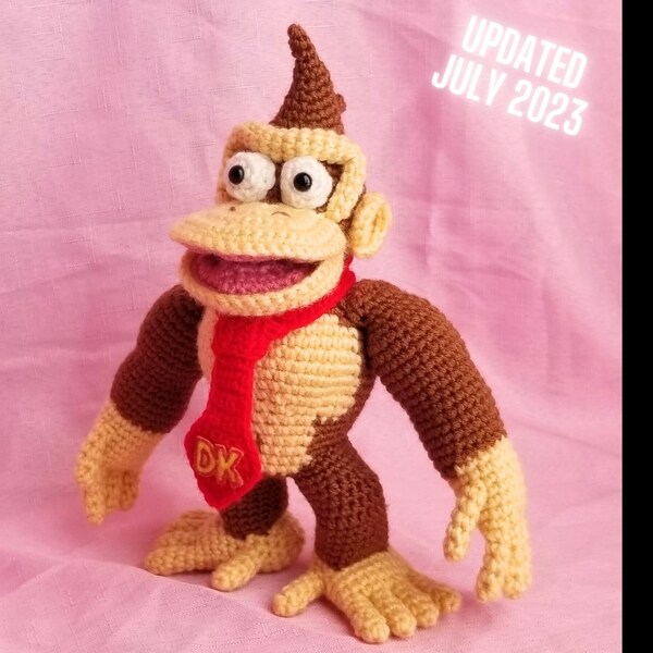 Crochet Pattern for Amigurumi Donkey Kong - Etsy UK