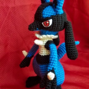 PATTERN: Lucario Pokémon Amigurumi - Etsy