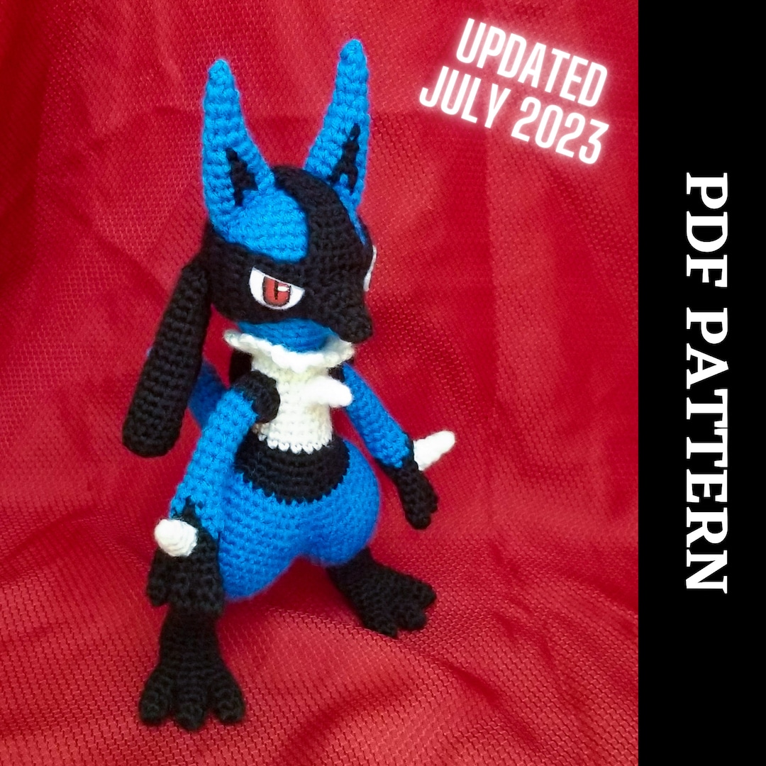 PATTERN: Lucario Pokémon Amigurumi - Etsy