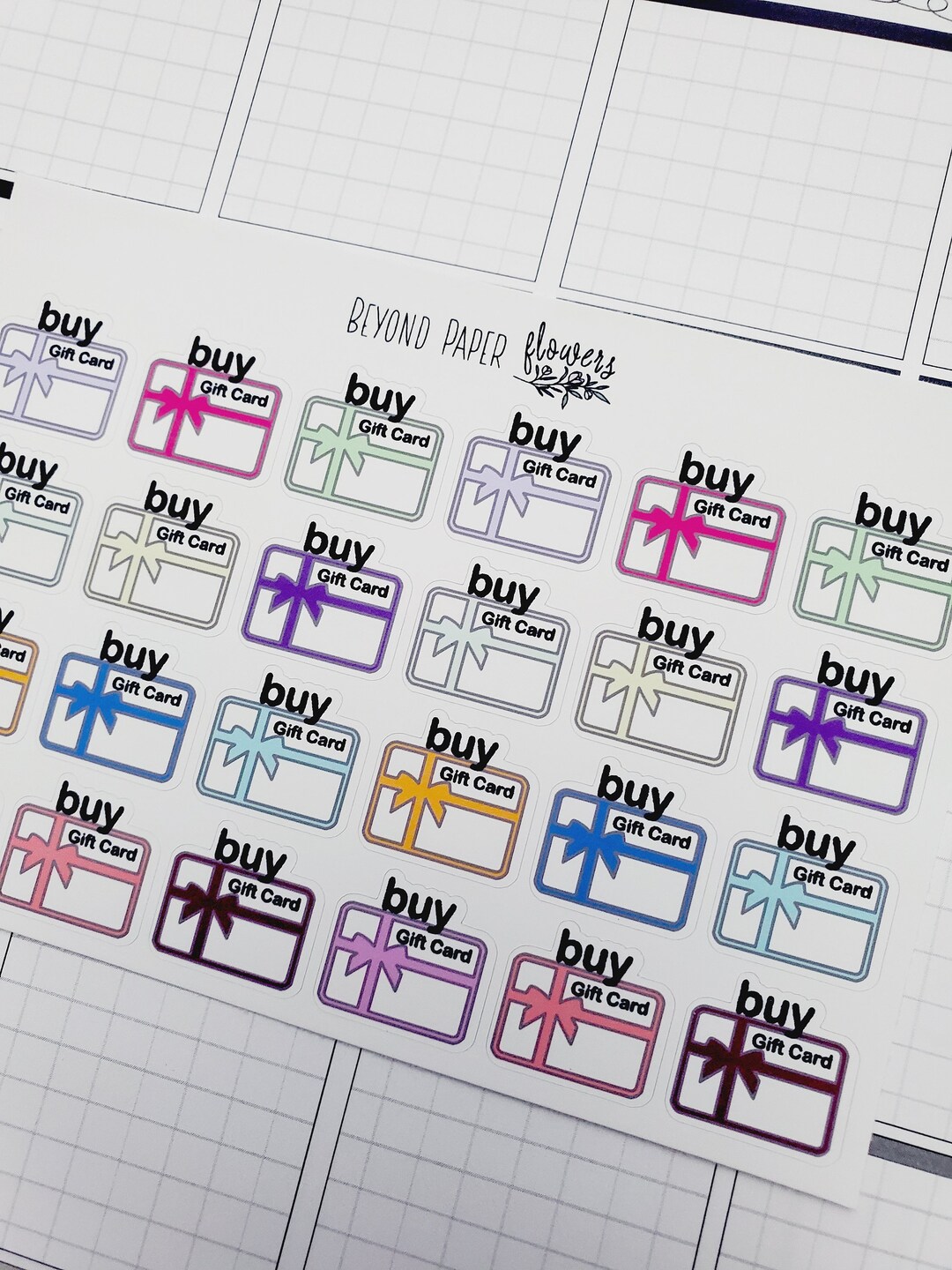 Buy Gift Card Stickers - Etsy