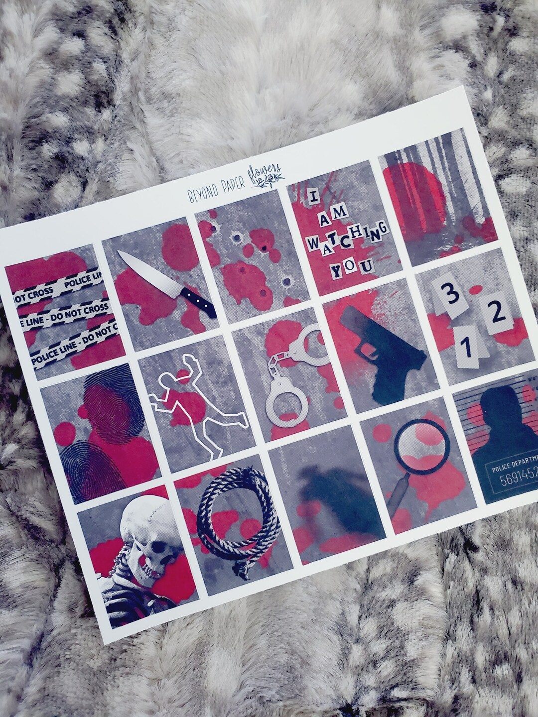 Mixed Crime Scene Box Stickers - Etsy Australia