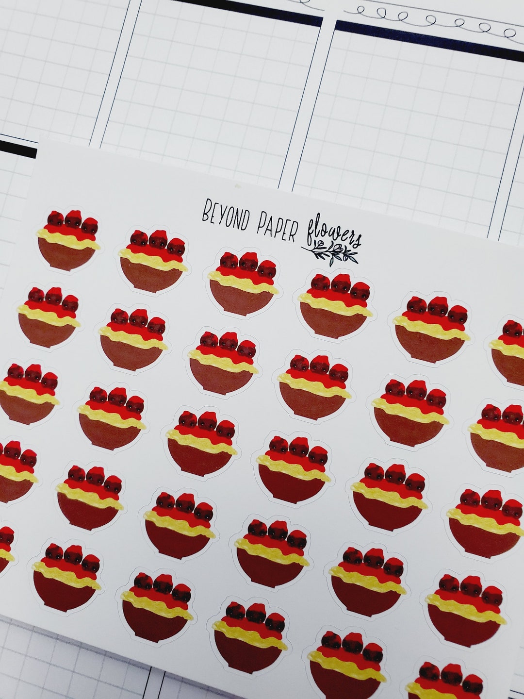 Little Spaghetti Deco Stickers - Etsy