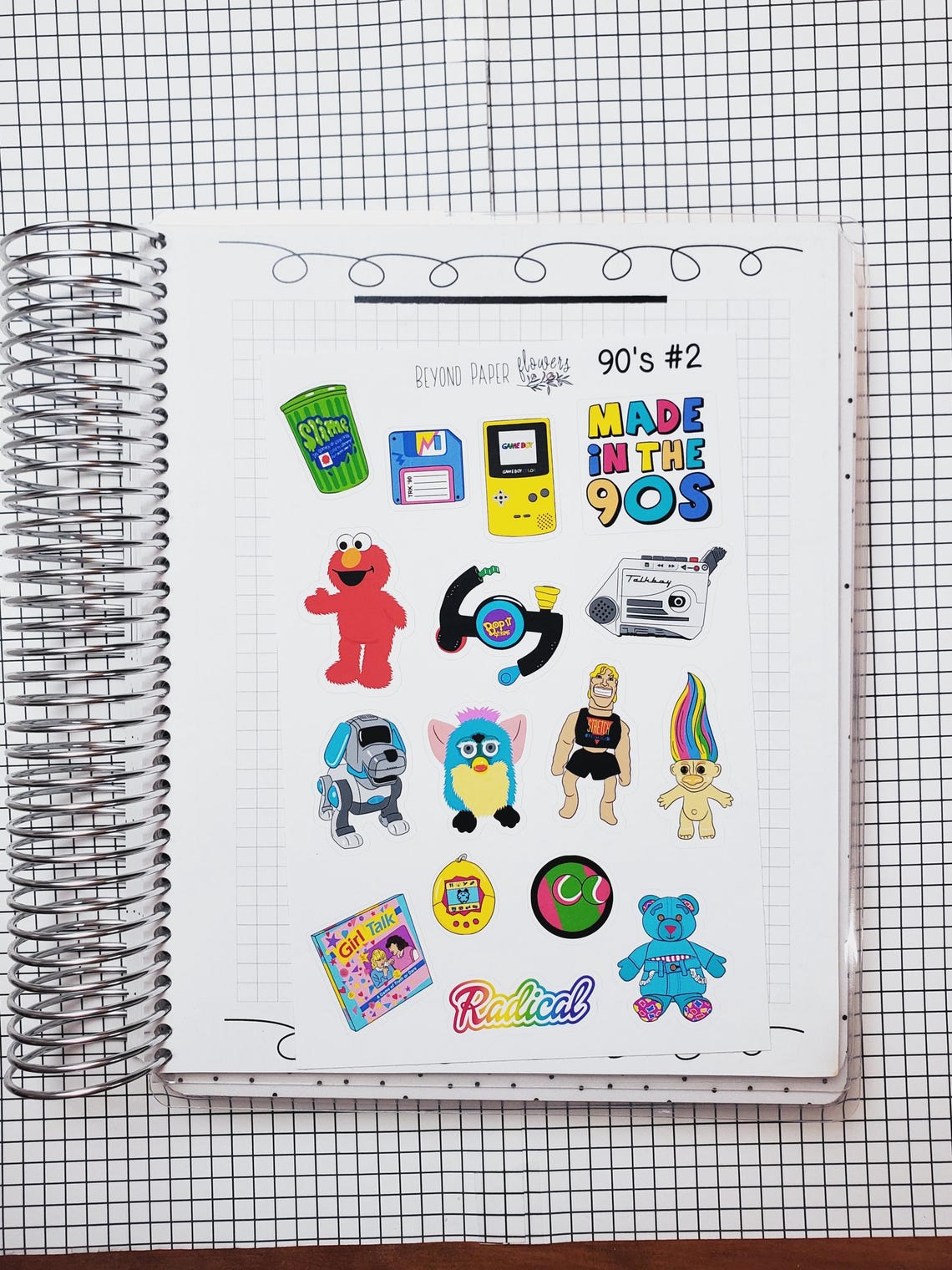90's Throwback Deco Stickers - Etsy