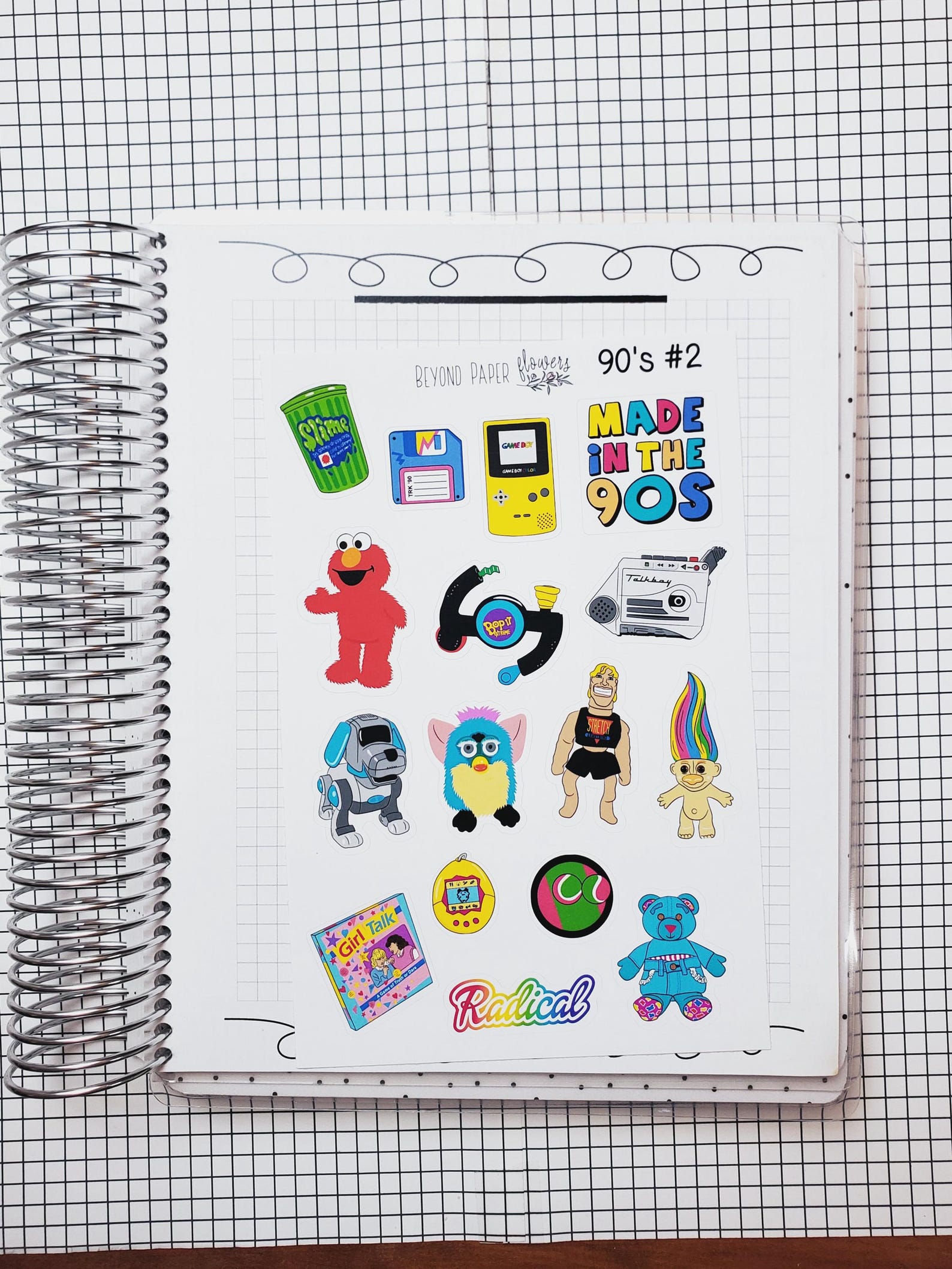90's Throwback Deco Stickers - Etsy