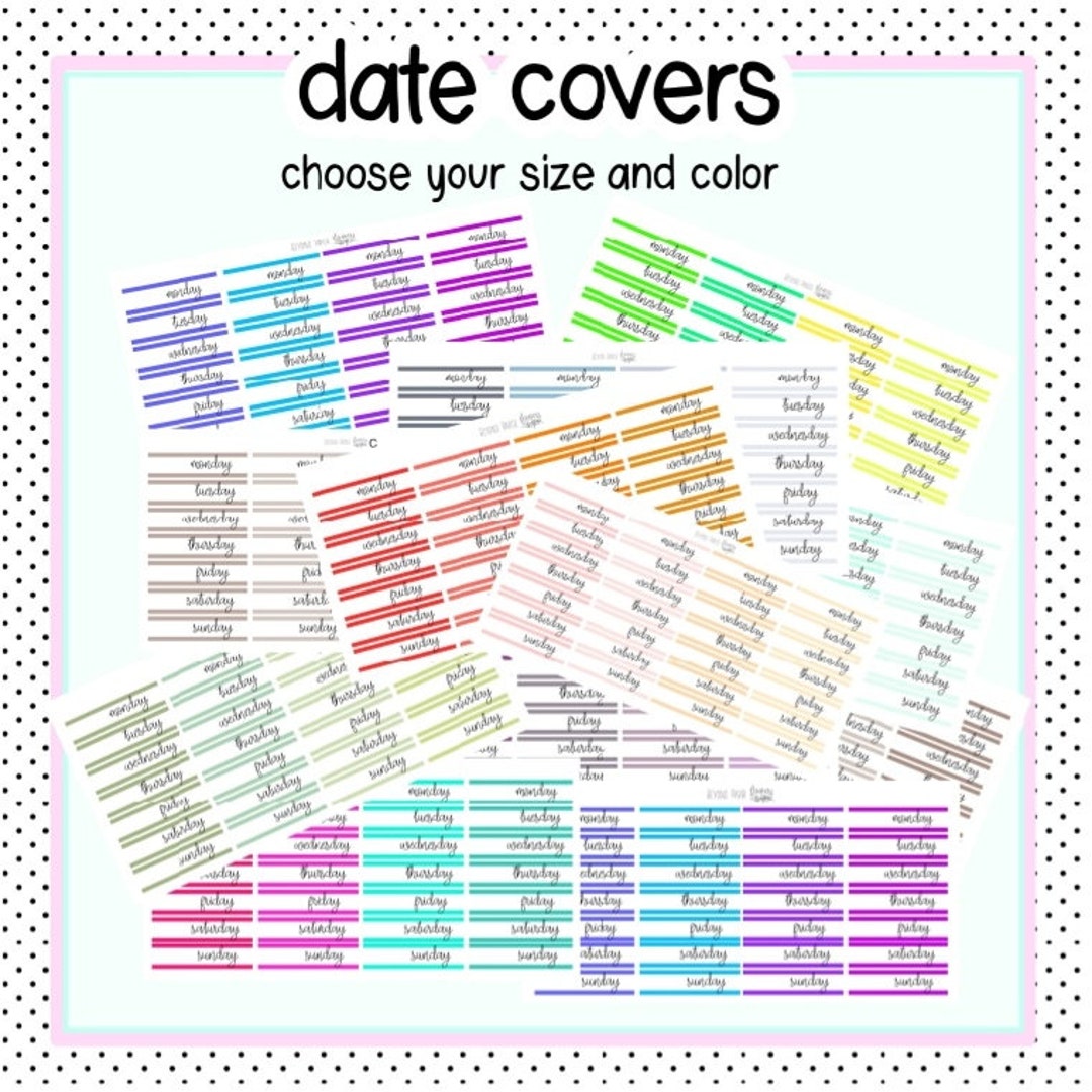 Day of the Week Covers - Etsy