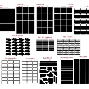 Cow Print Full, Half, Date, Washi, Bujo Stickers - Etsy