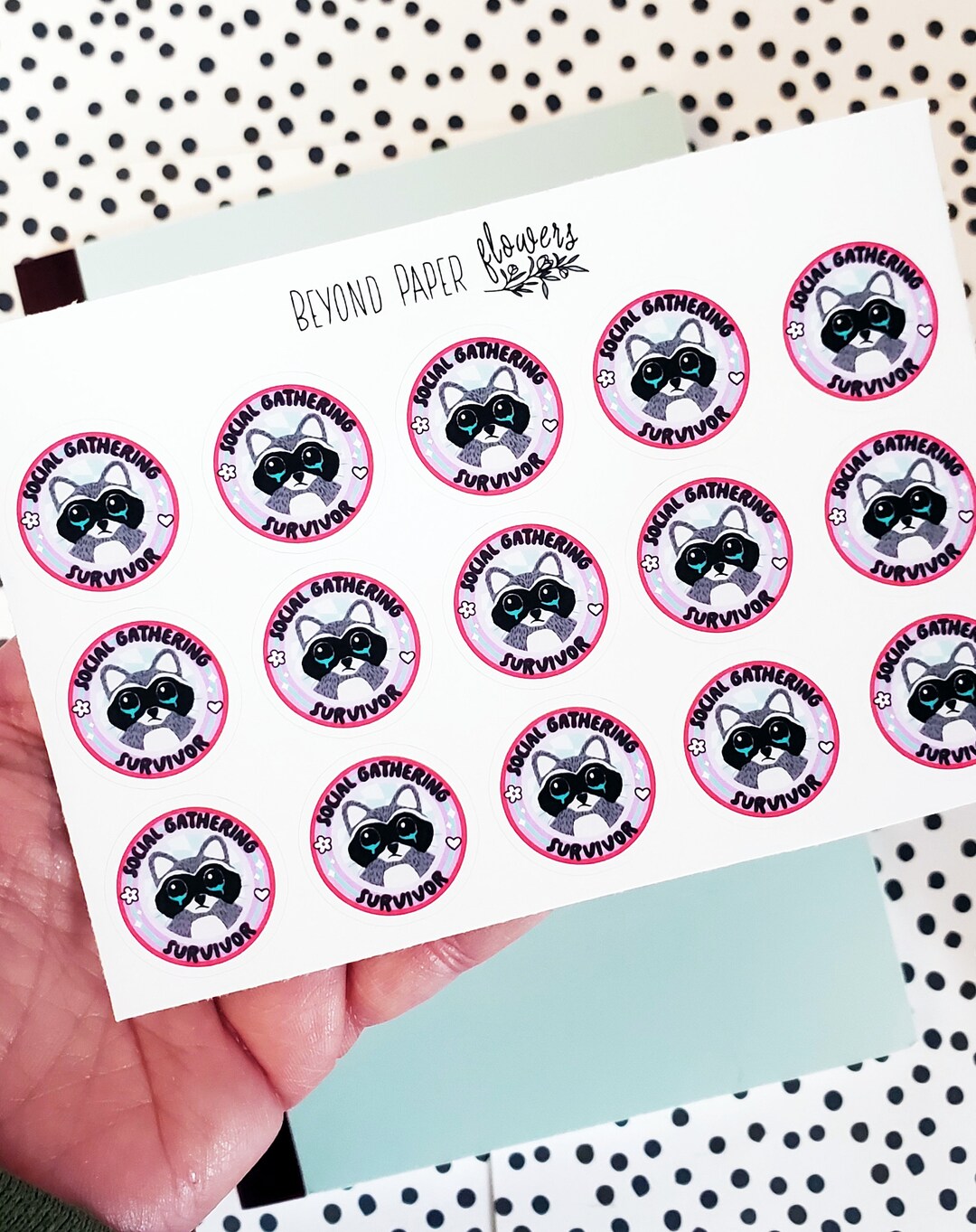 Social Gathering Survivor... Deco Stickers - Etsy