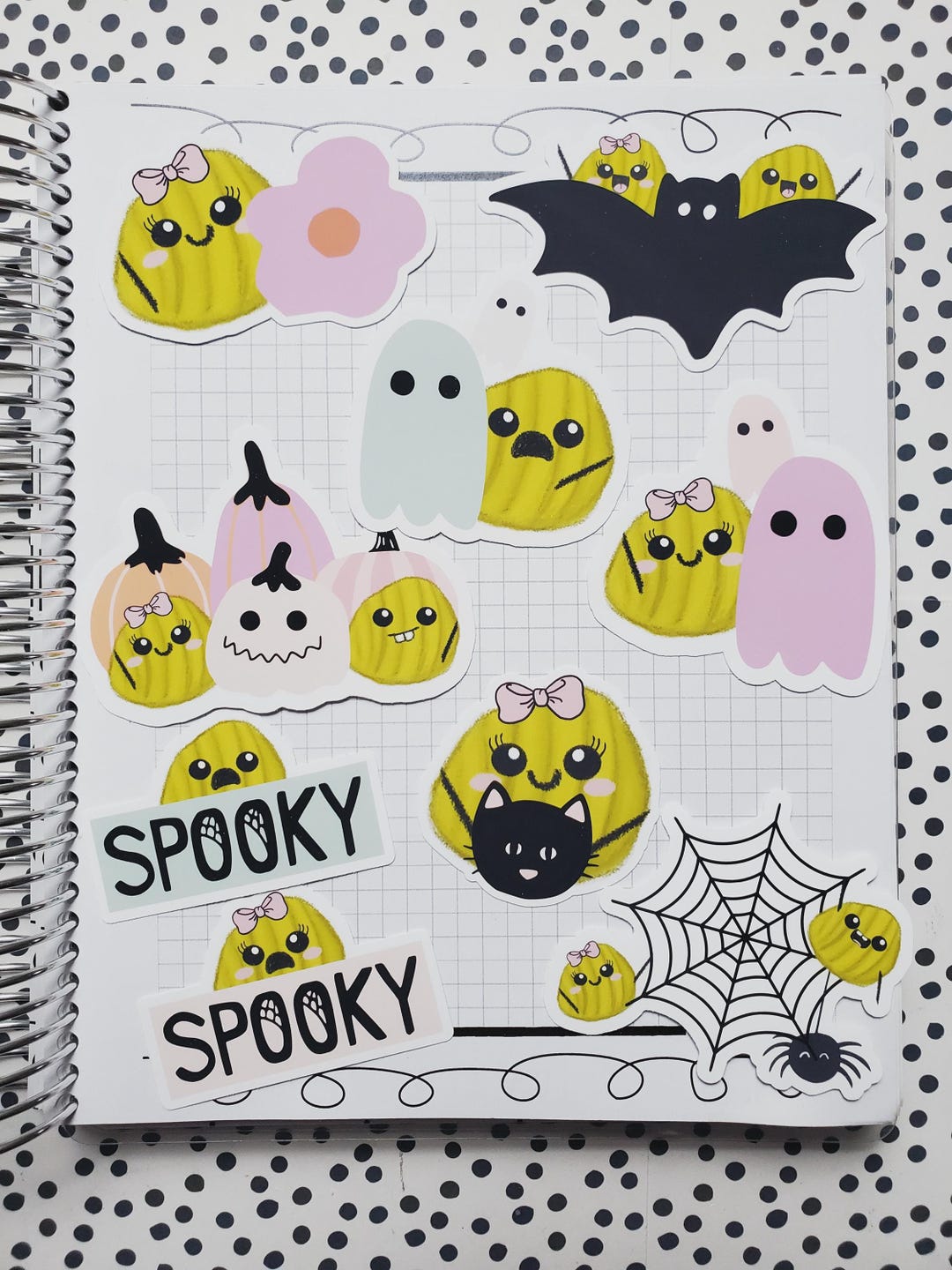 Pastel Pickle Halloween Vinyl Sticker Die Cuts - Etsy
