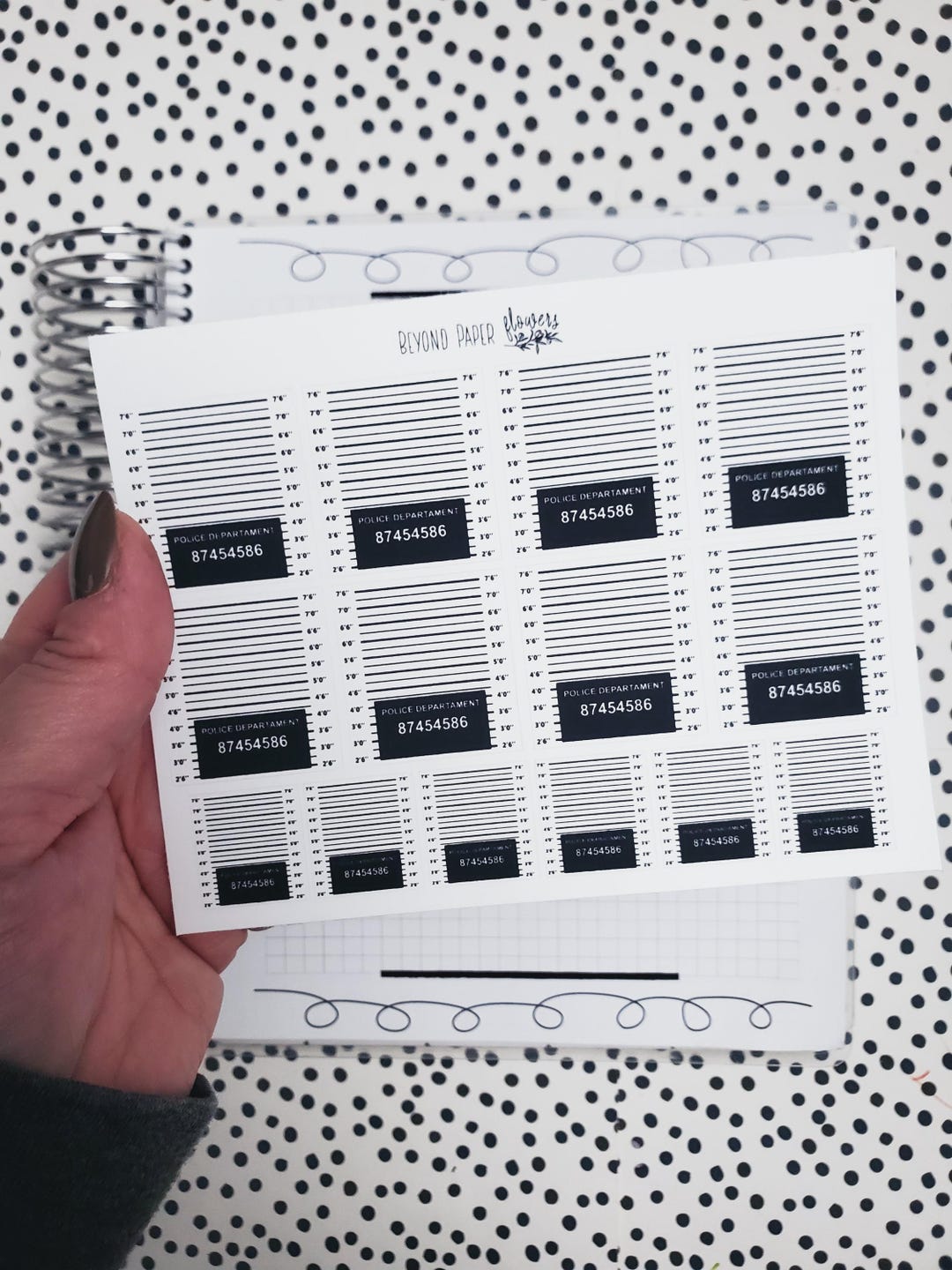 Mug Shot Board Deco Stickers - Etsy