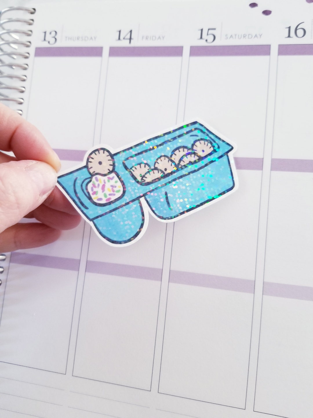 Yummy Dunks Sparkly Die Cut Sticker - Etsy