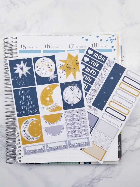 To the Moon and Back Weekly Kit | Etsy