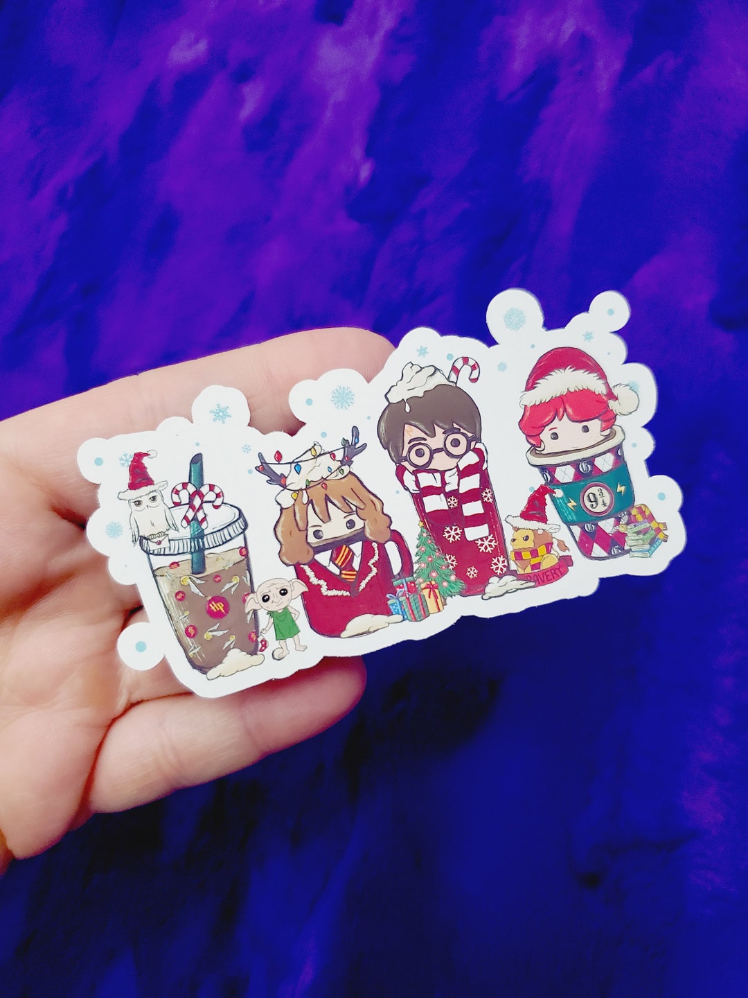 Wizardy Holiday Drink Vinyl Sticker Die Cut - Etsy
