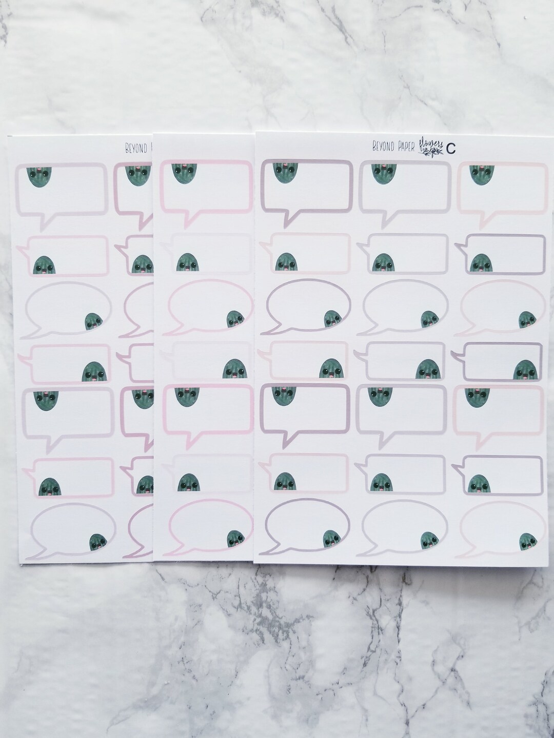 Lil' Dill NEUTRAL Blurb Sticker - Etsy Österreich