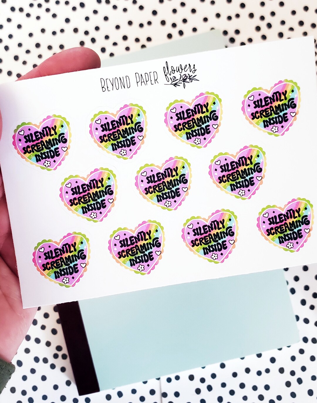 Silently Screaming Inside... Deco Stickers - Etsy
