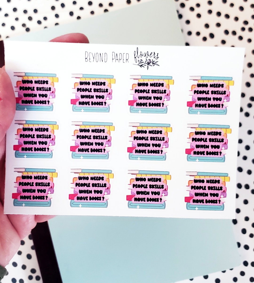 Who Needs People Skills... Deco Stickers - Etsy