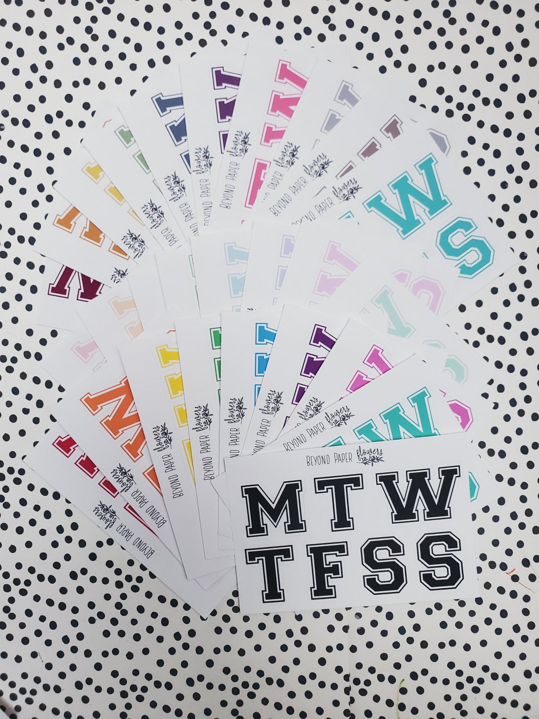Jumbo Varsity Day Stickers - Etsy