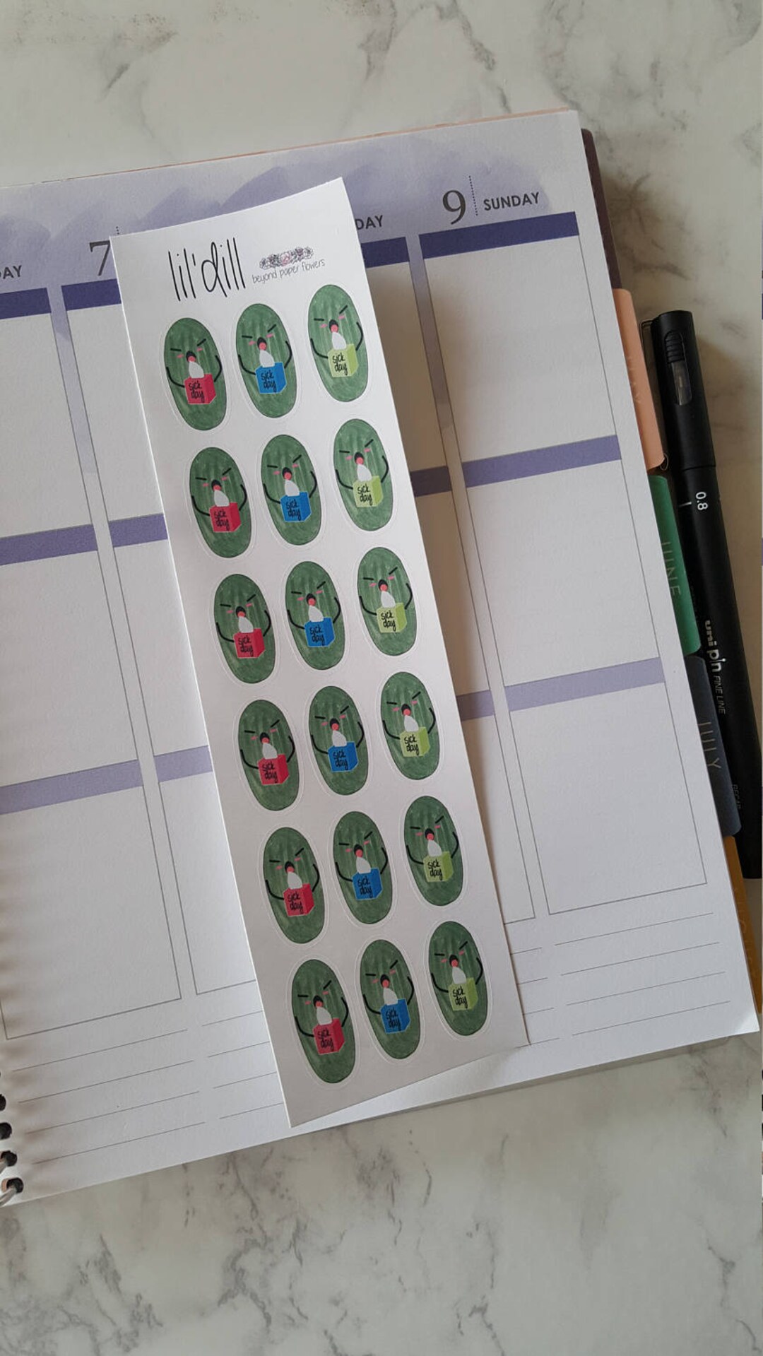 Lil'dill Sick Day Regular and Mini Size - Etsy