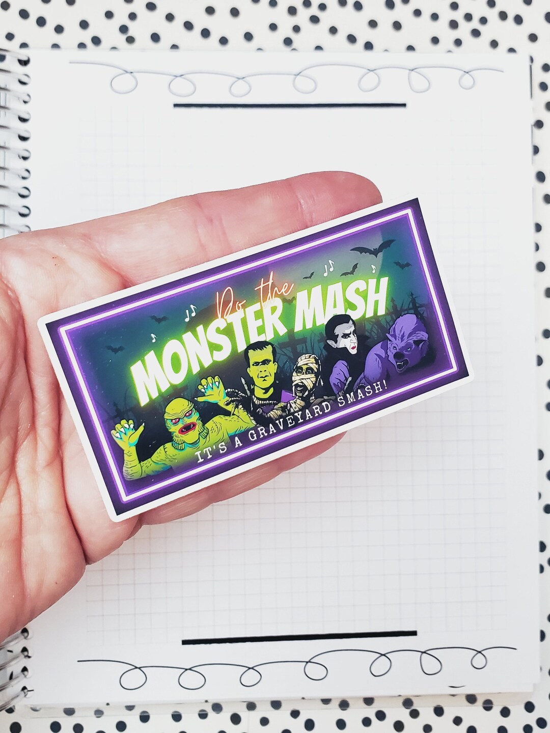 Do the Monster Mash Vinyl Sticker Die Cut - Etsy