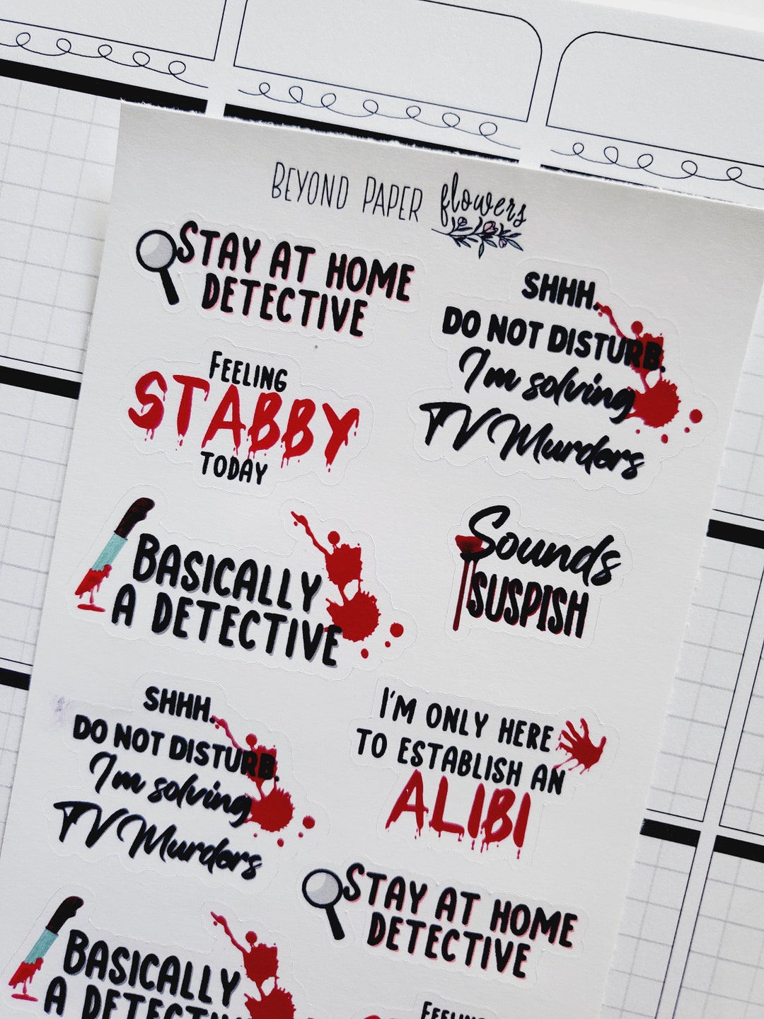 TC Quote Sticker Sheet - Etsy