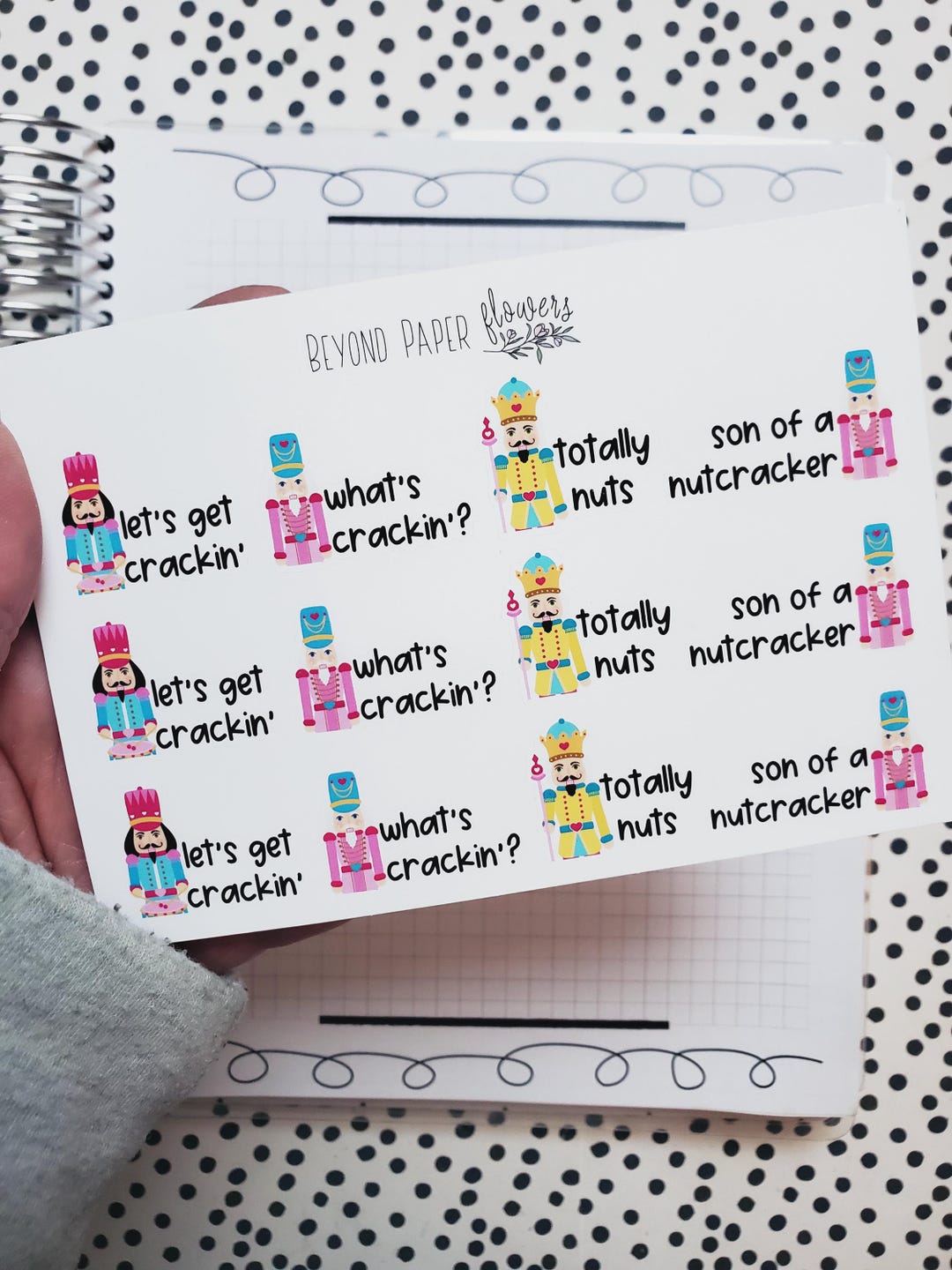 Nutcracker Humor Sticker Sheet - Etsy