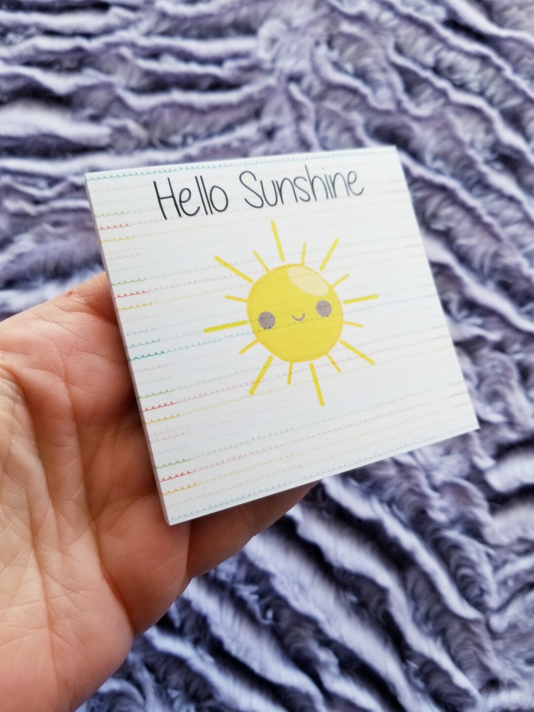 Hello Sunshine Sticky Notes - Etsy