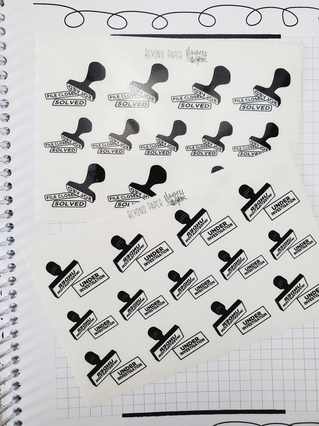 TC Clear Stamp Clear Sticker Sheet - Etsy