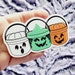 Halloween Bucket Trio Vinyl Sticker Die Cut - Etsy