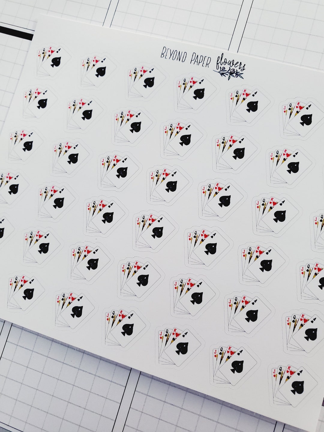 Playing Card Stickers - Etsy