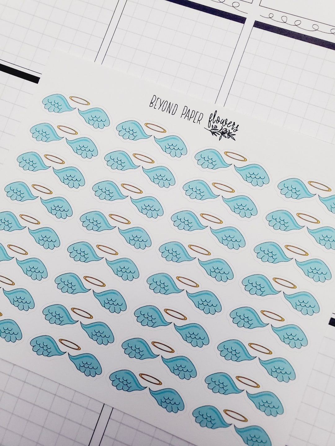 Small Angel Wing Stickers - Etsy