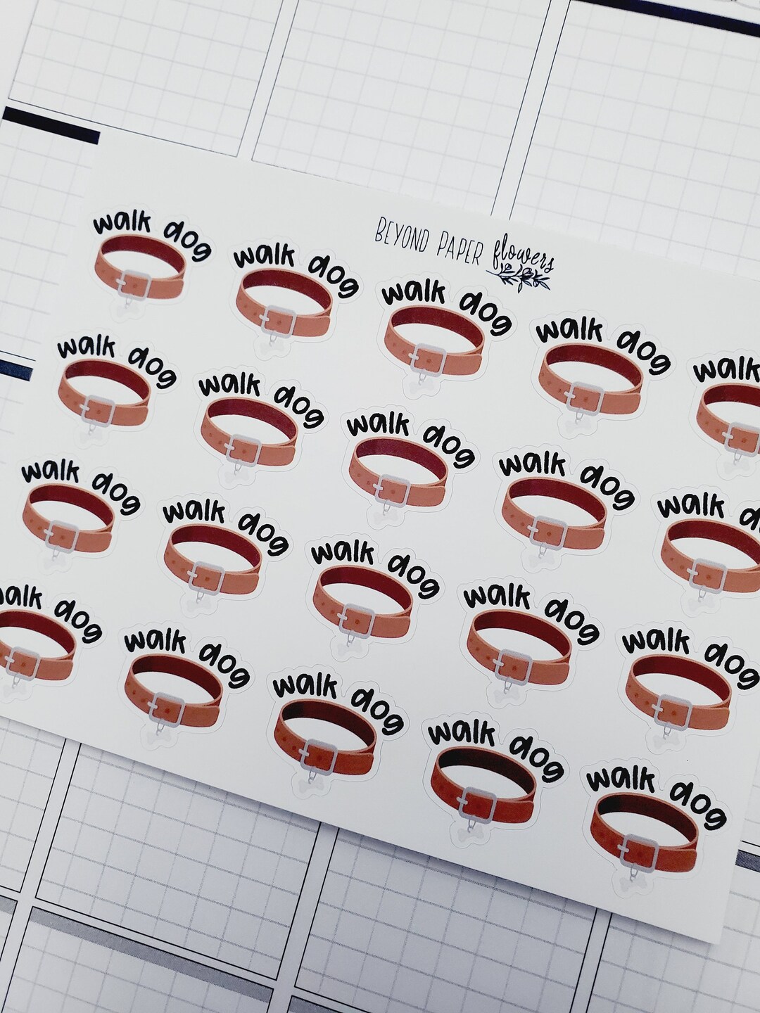 Walk Dog Reminder Stickers - Etsy