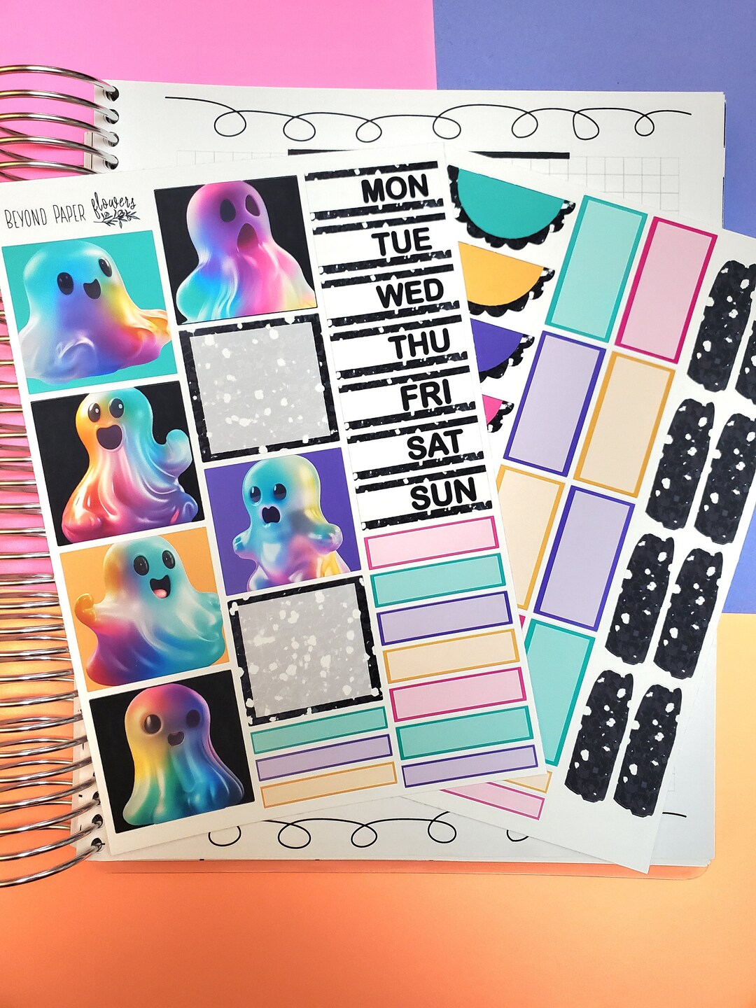 Academic/b6 Jolly Ghosts Weekly Kit - Etsy