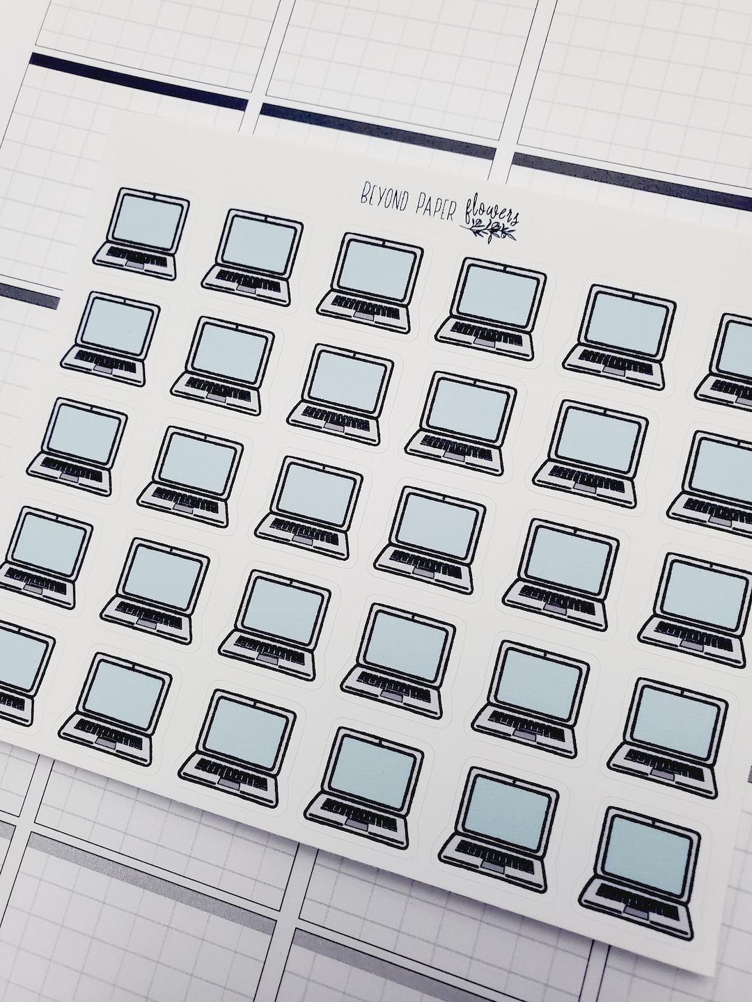 Laptop Icon Sticker Sheet - Etsy