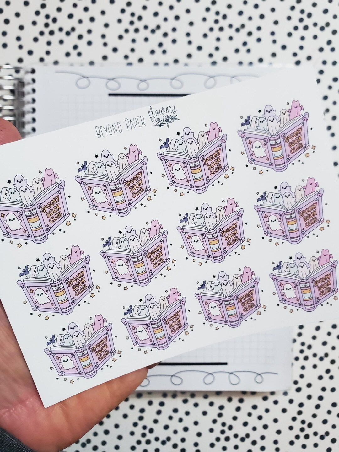 Spooky Book Club Deco Stickers - Etsy