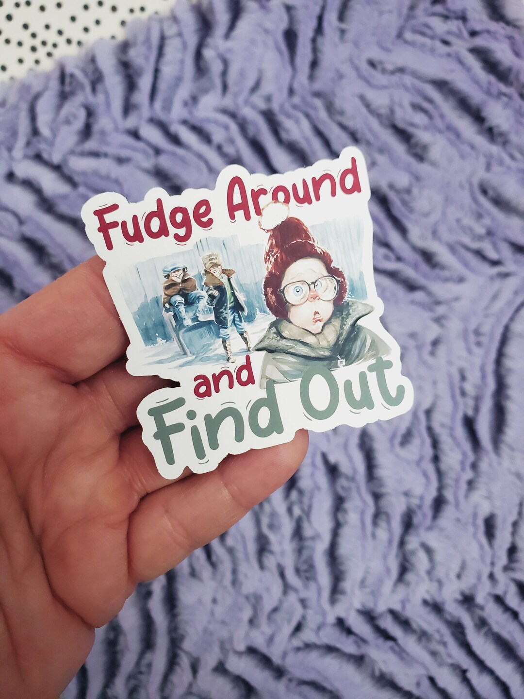 Fudge Around Matte Vinyl Stickers - Etsy