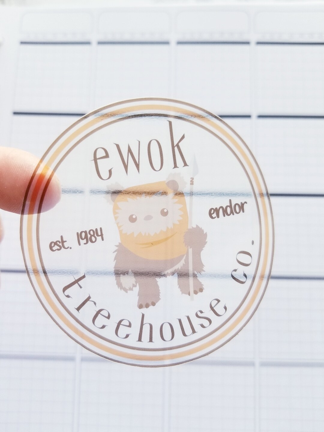 Treehouse Co Clear Vinyl Sticker Die Cut - Etsy